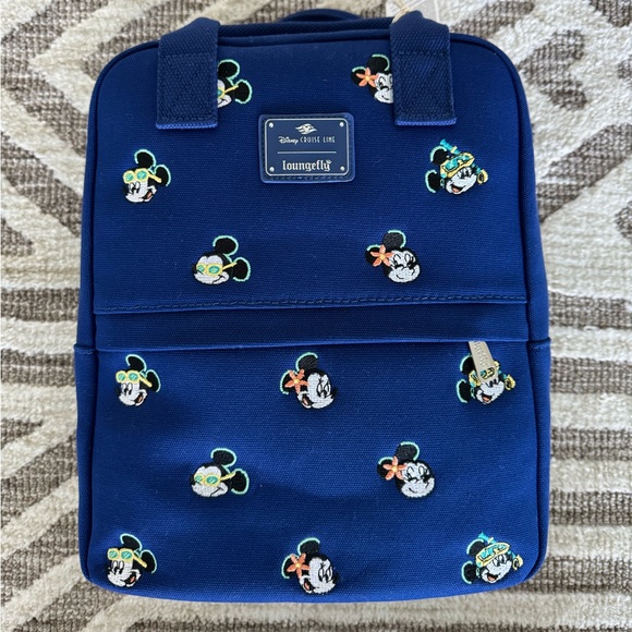 Loungefly | Bags | Disney Cruise Line Castaway Cay Exclusive Navy Blue ...